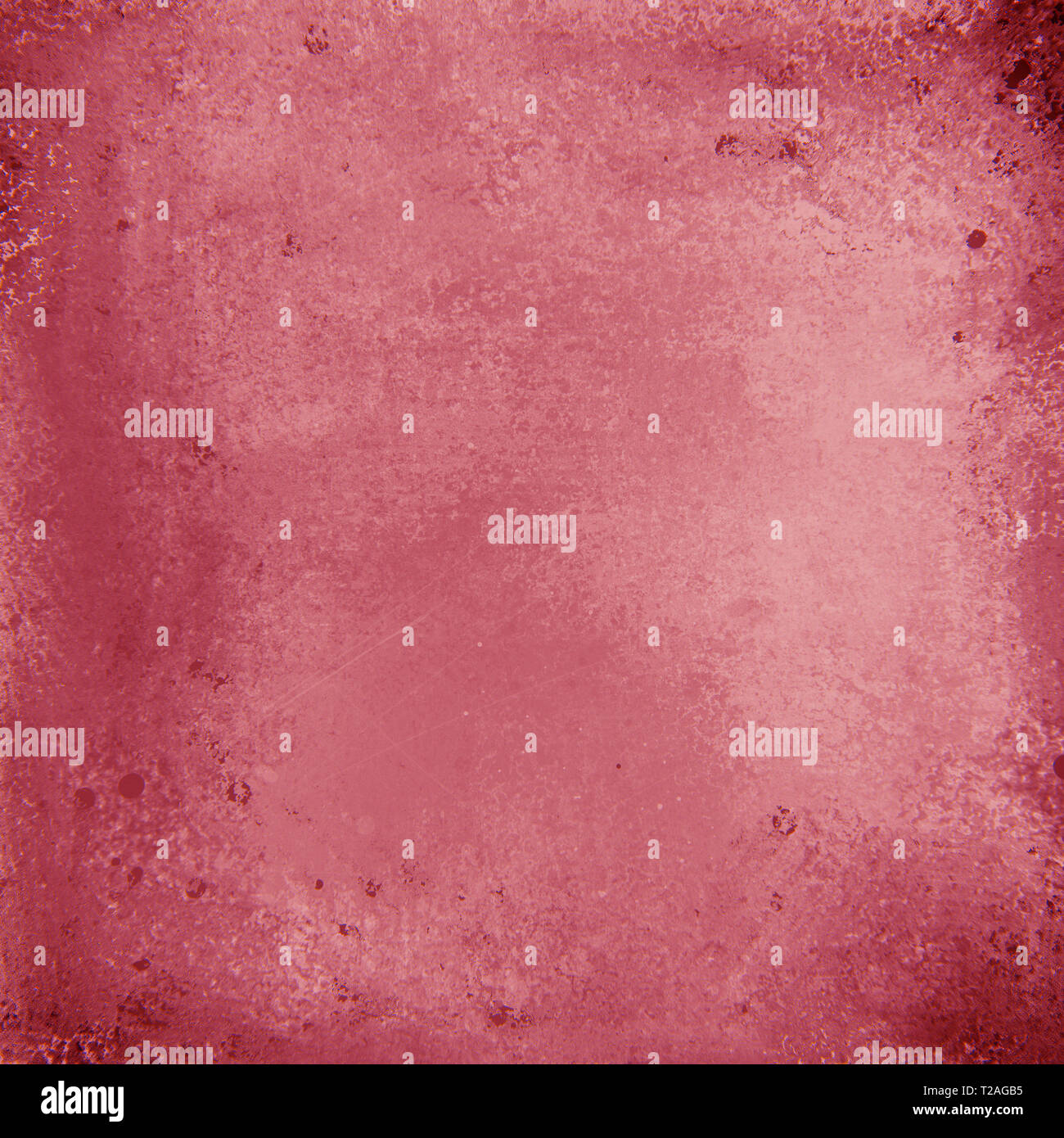 faded red vintage background design with grunge borders, spattered ...