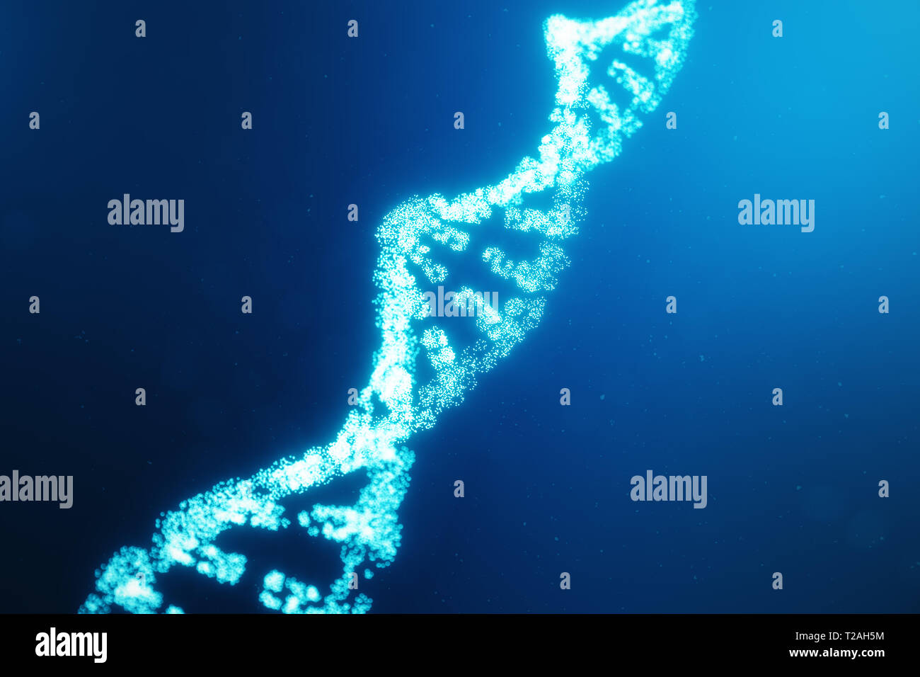 Digital DNA molecule, structure. Concept digital code human genome. DNA ...