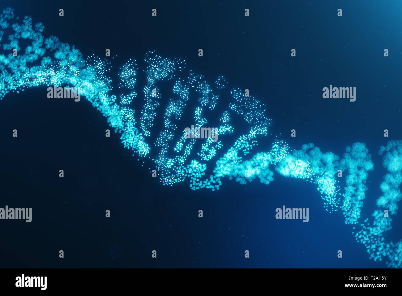 Digital DNA molecule, structure. Concept digital code human genome. DNA ...