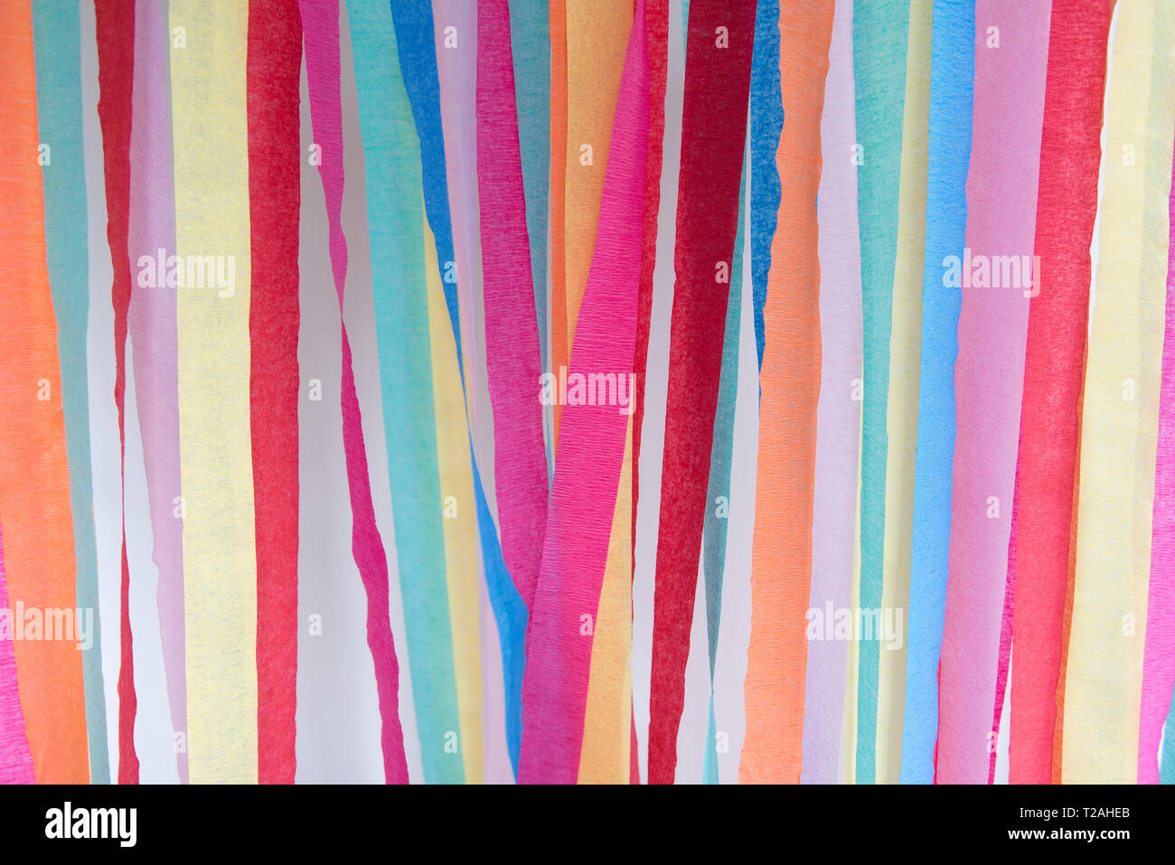 Colorful paper streamers Stock Photo - Alamy