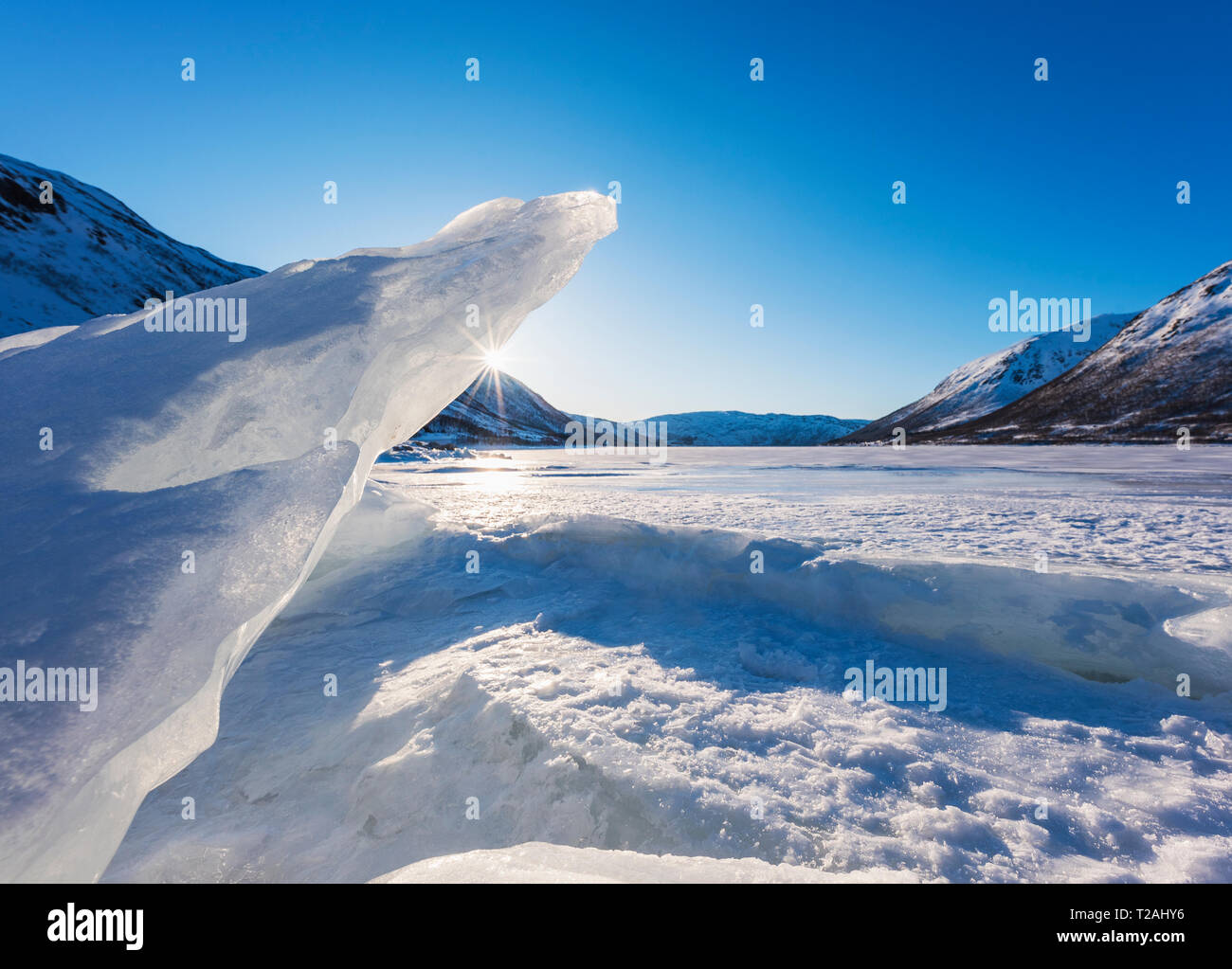 Polar landscape in Tromso, Norway Stock Photo - Alamy