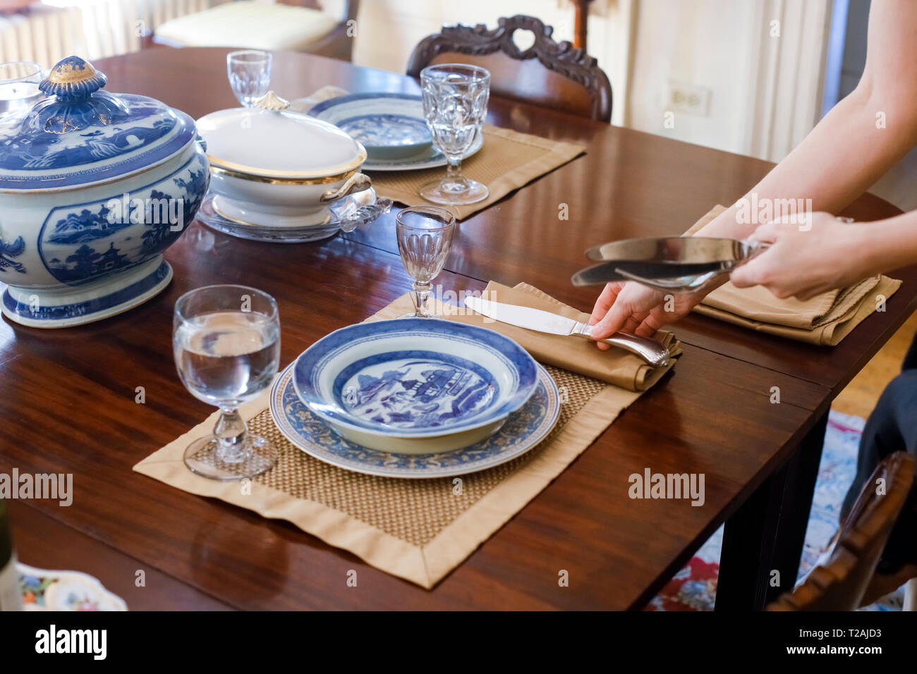 Someone Setting The Table