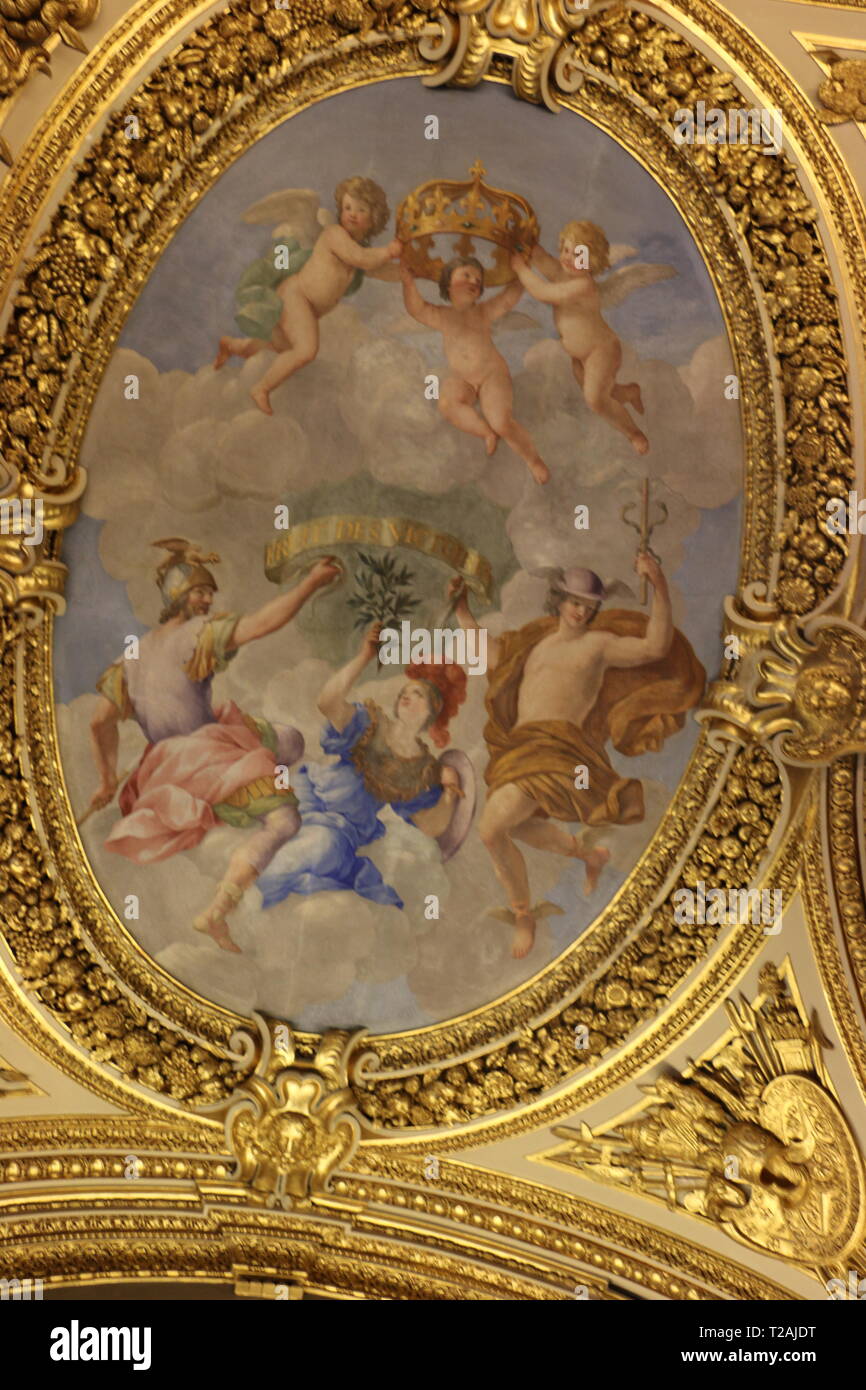 European Paintings at Louvre Stock Photo - Alamy