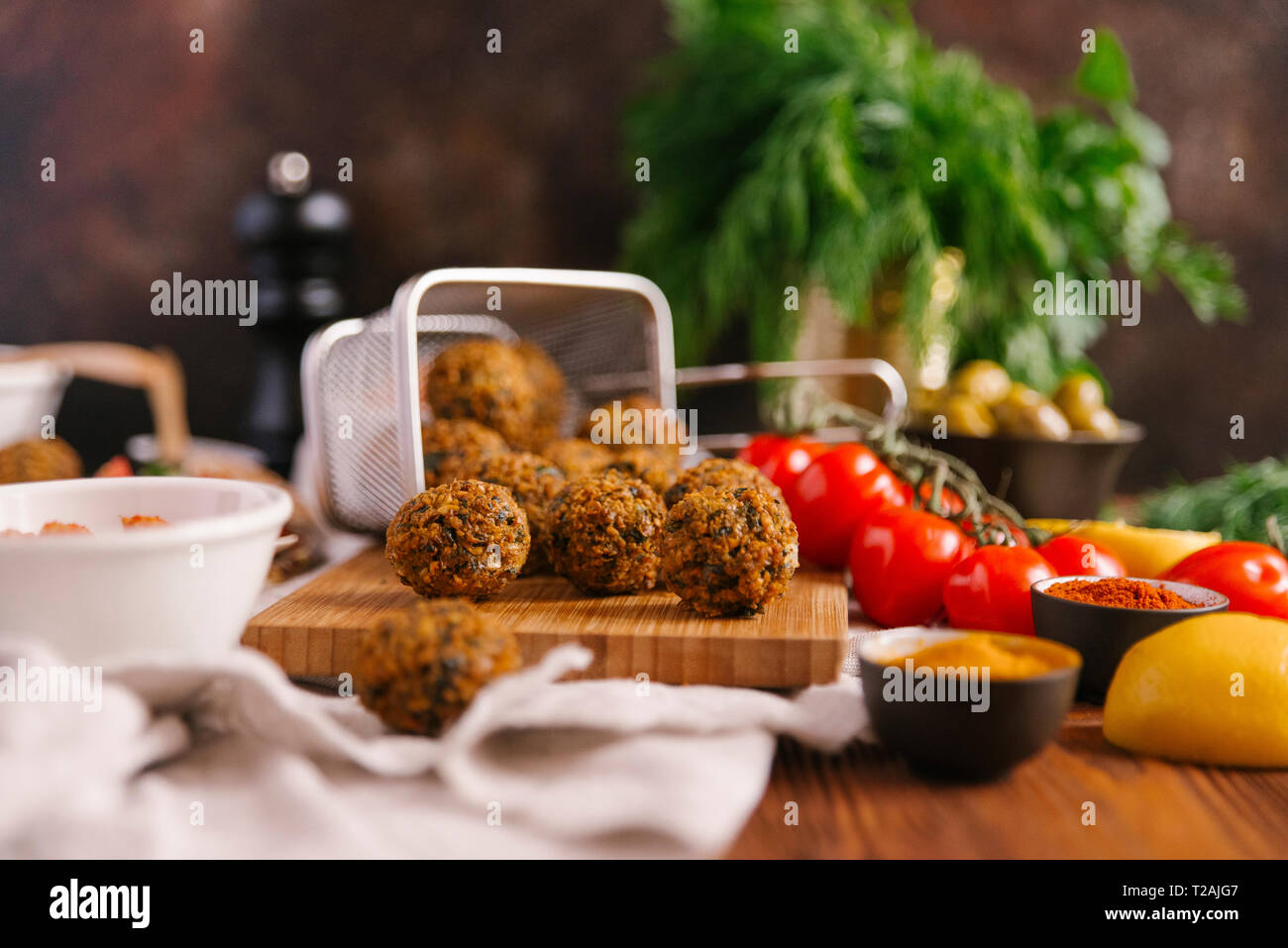 Falafel ingredients hi-res stock photography and images - Alamy