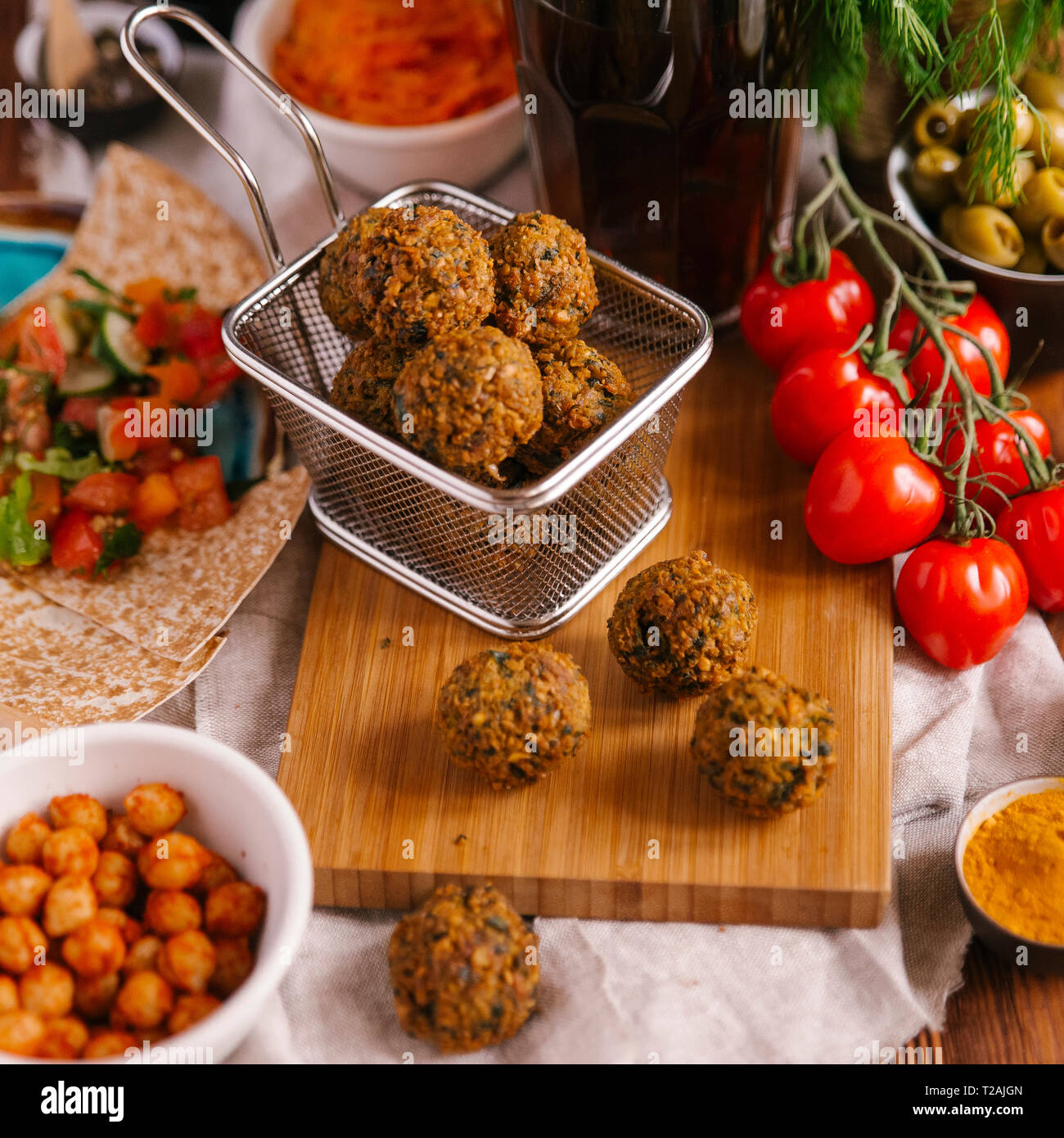 Falafel ingredients hi-res stock photography and images - Alamy