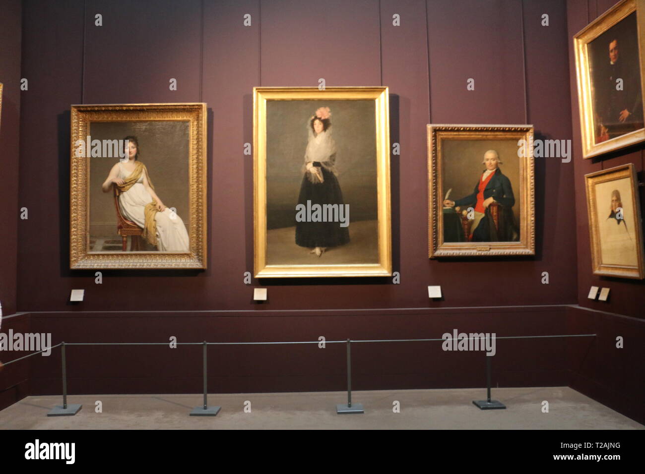 European Paintings at Louvre Stock Photo - Alamy