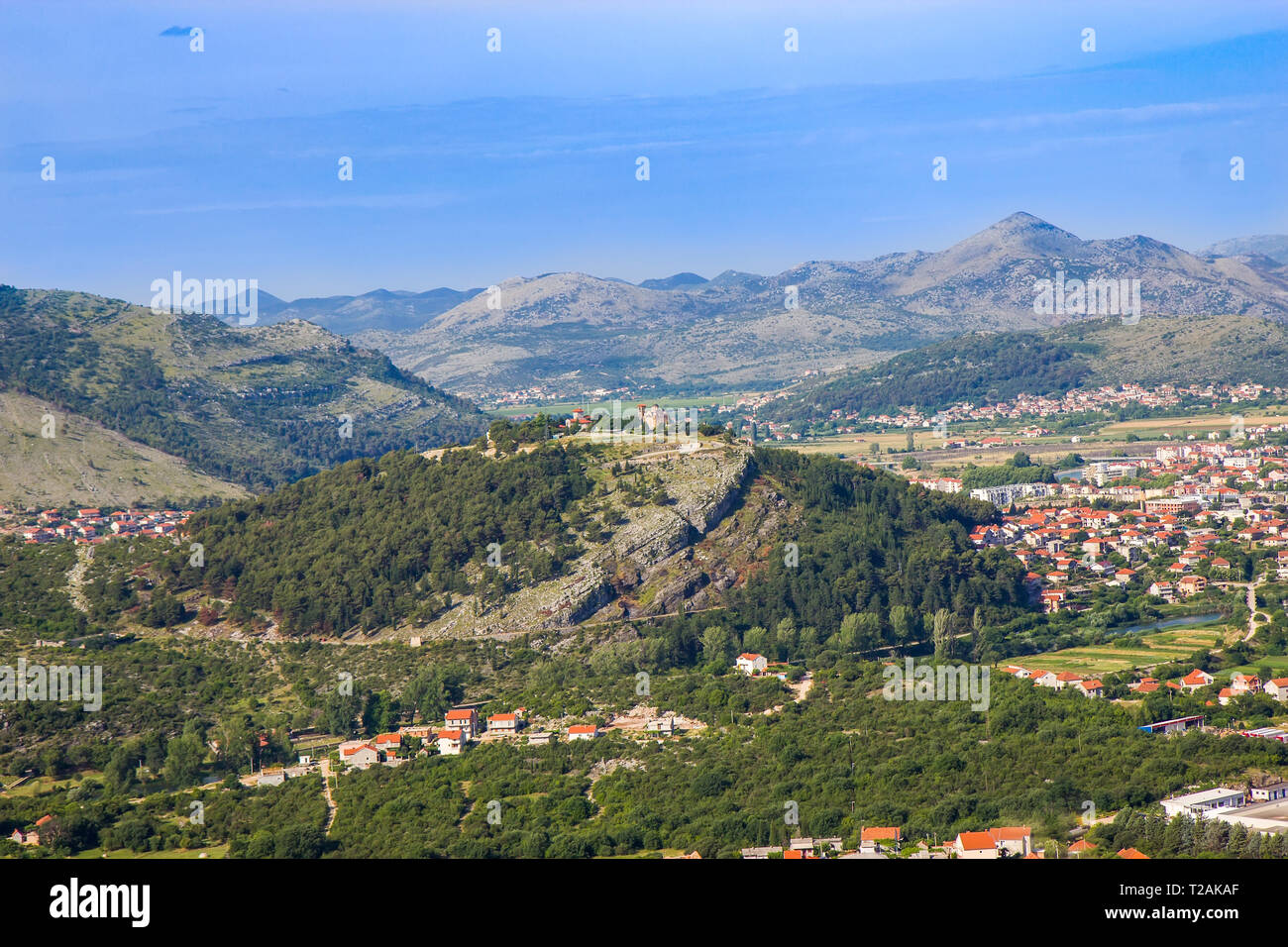 Aerial view of the monastery Hercegovacka Gracanica in Trebinje. Bosnia and Hercegovina Stock ...