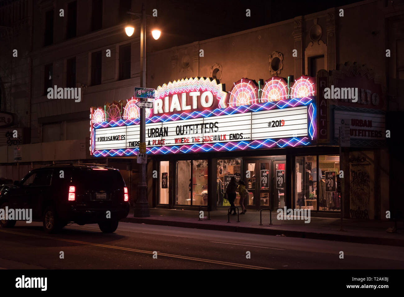 Iconic Rialto Theatre in the Los Angeles Broadway Theater District Now ...