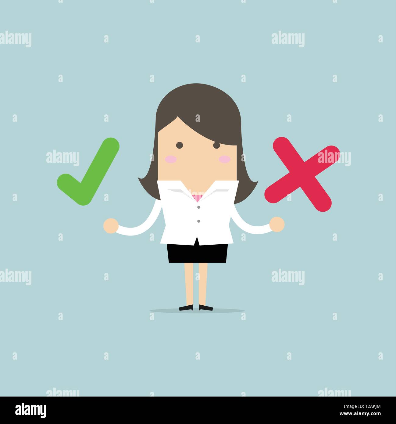 Right wrong signs hi-res stock photography and images - Alamy