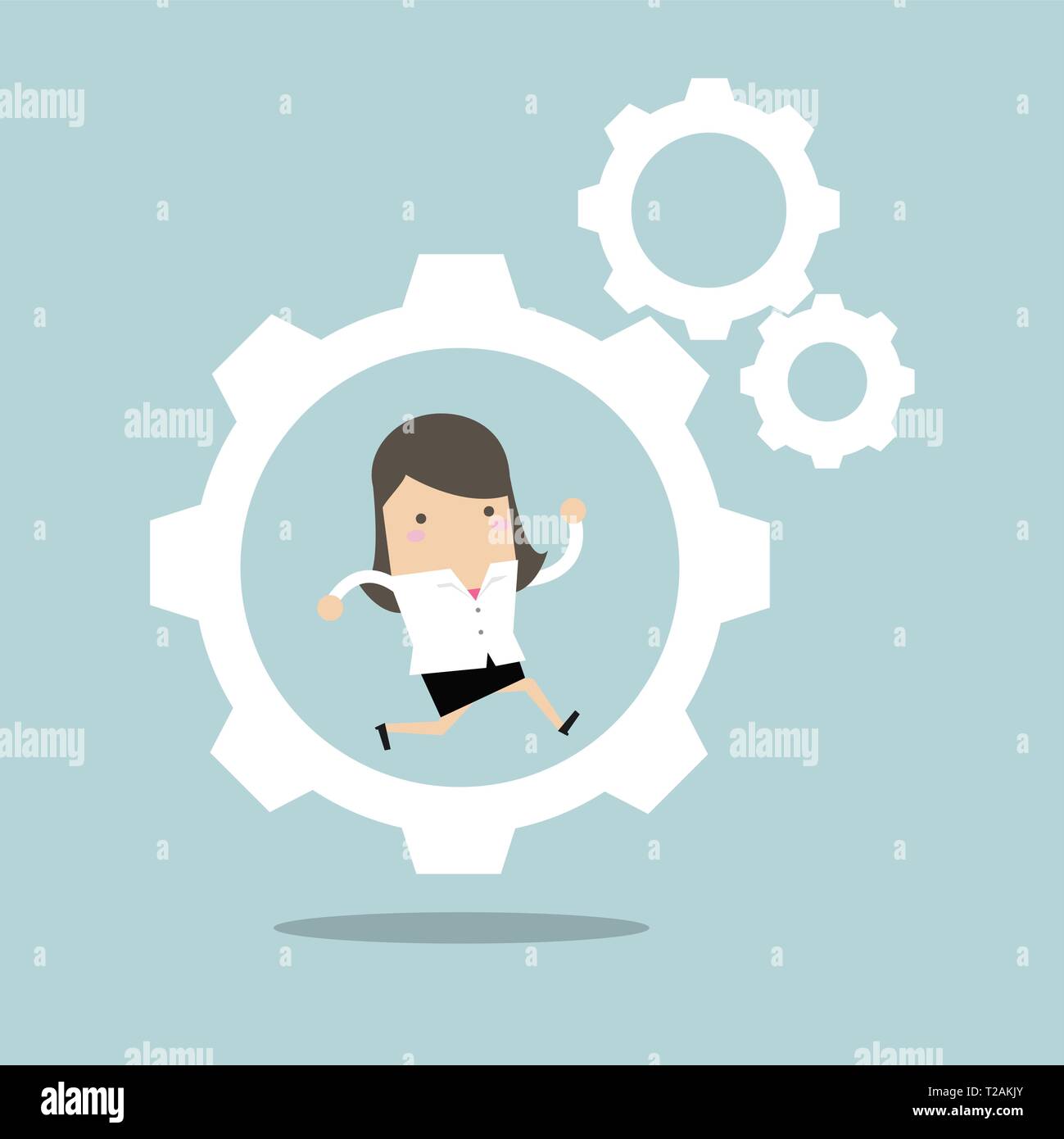Run in mechanism Stock Vector Images - Alamy