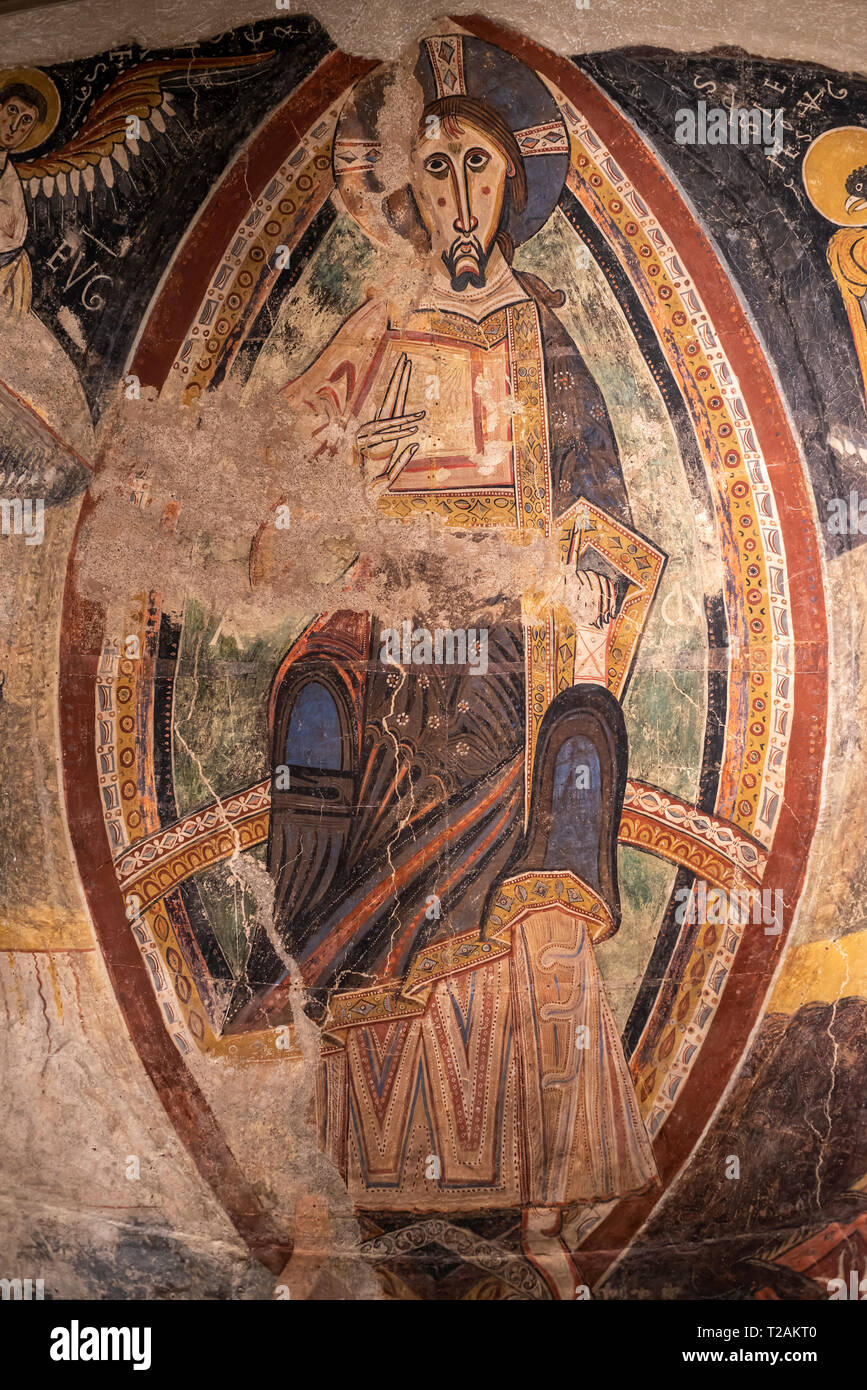 Pantocrator romanesque mural painting in hi-res stock photography and ...