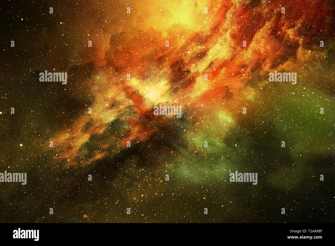 Abstract digital smooth beautiful galaxy filled with stars background ...