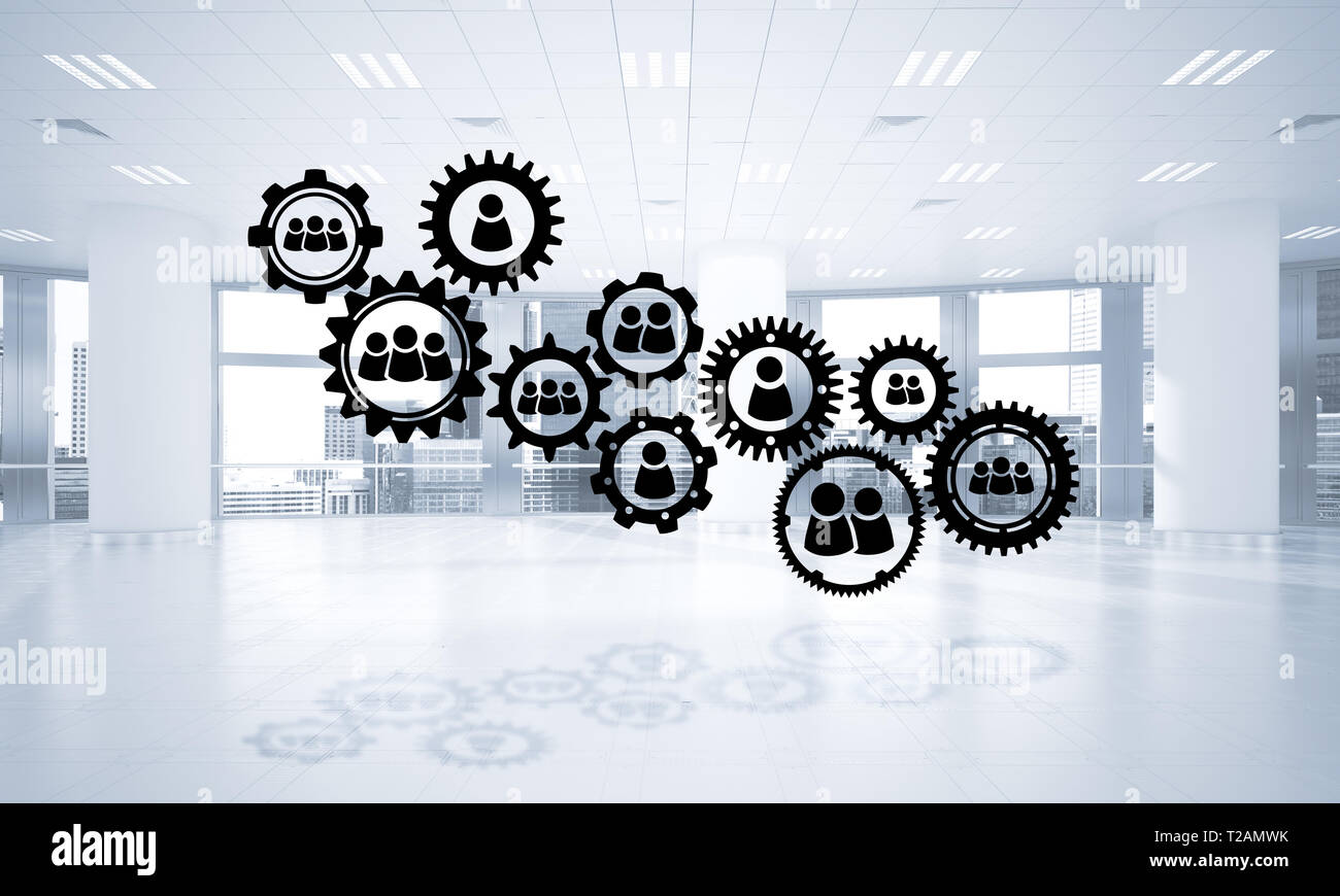 Networking and wireless connection as concept for effective modern ...