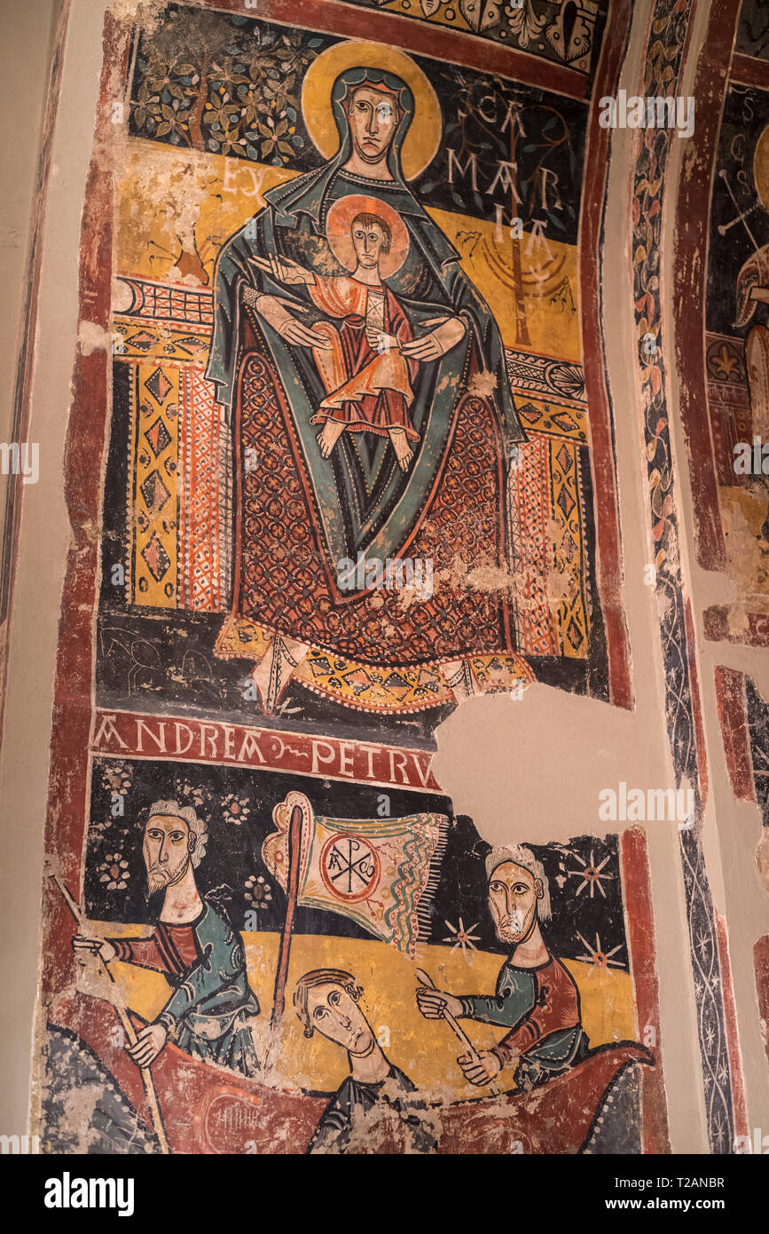 Romanesque art in the National Art Museum of Catalonia,Barcrelona,Apse ...