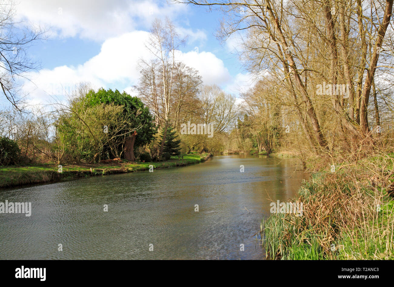A quiet corner of the River Bure from the riverside path upstream of ...