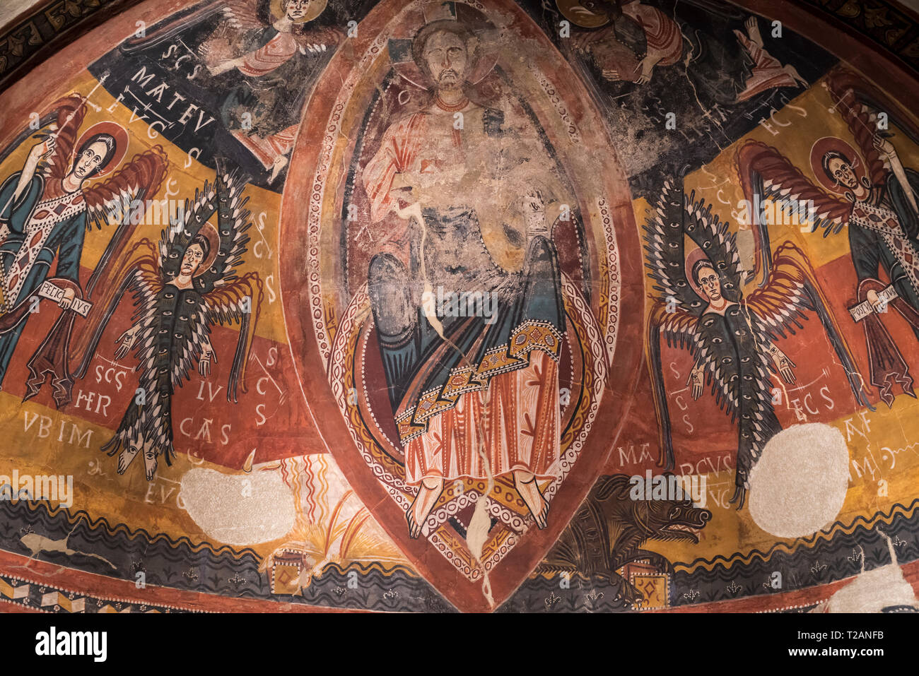 Romanesque art in the National Art Museum of Catalonia,Barcrelona,Apse ...