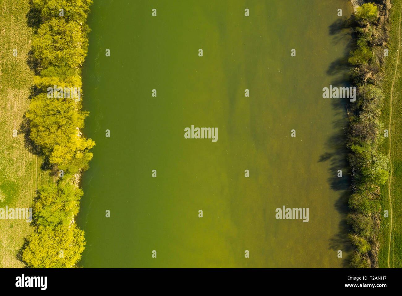 Zagreb, Croatia, Sava river from air Stock Photo - Alamy