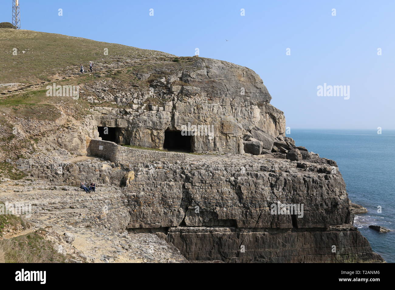 Tilly Whim Caves, Durlston Country Park, Swanage, Isle of Purbeck ...