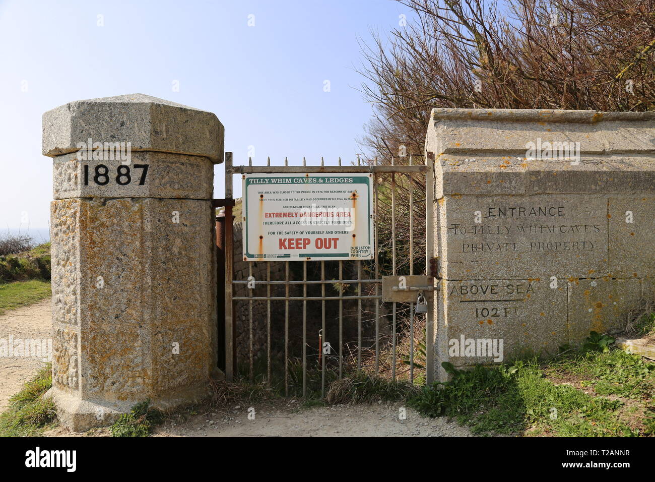Tilly Whim Caves, Durlston Country Park, Swanage, Isle of Purbeck ...