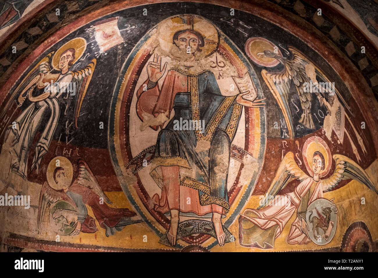 Romanesque art in the National Art Museum of Catalonia,Barcrelona,Apse ...