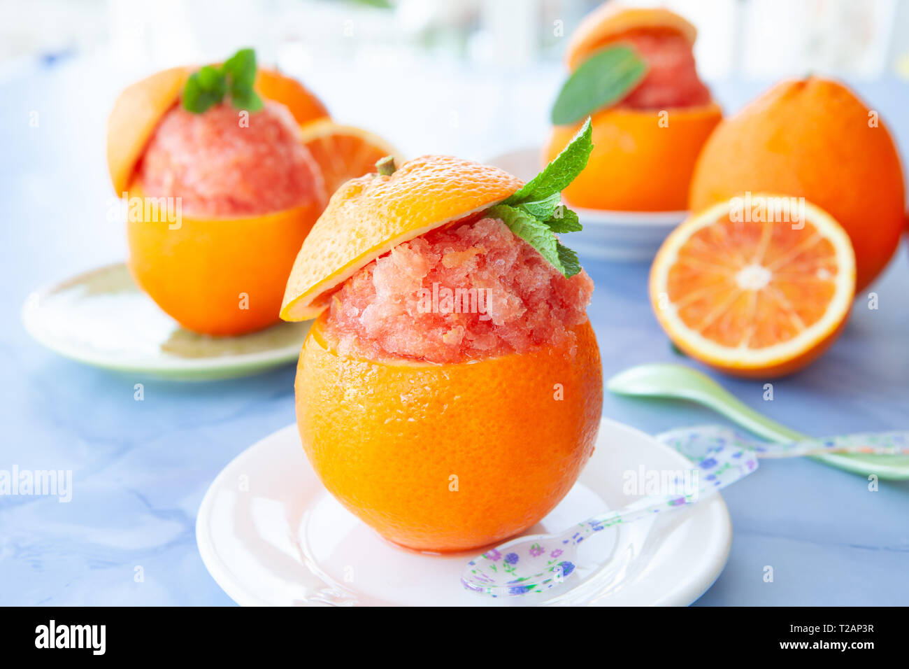 Blood orange sorbet hi-res stock photography and images - Alamy