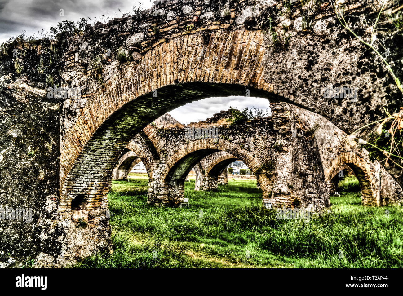 Panorama of Venetian Arsenal and Shipyard in Gouvia at Corfu, Greece ...