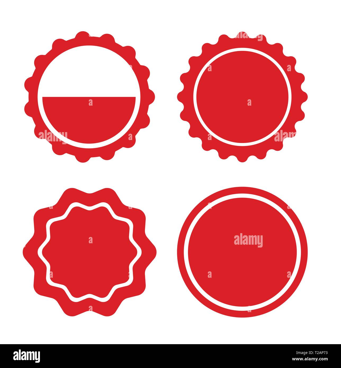 Empty sale stickers collection. Set of Promotional Vector Labels Stock ...