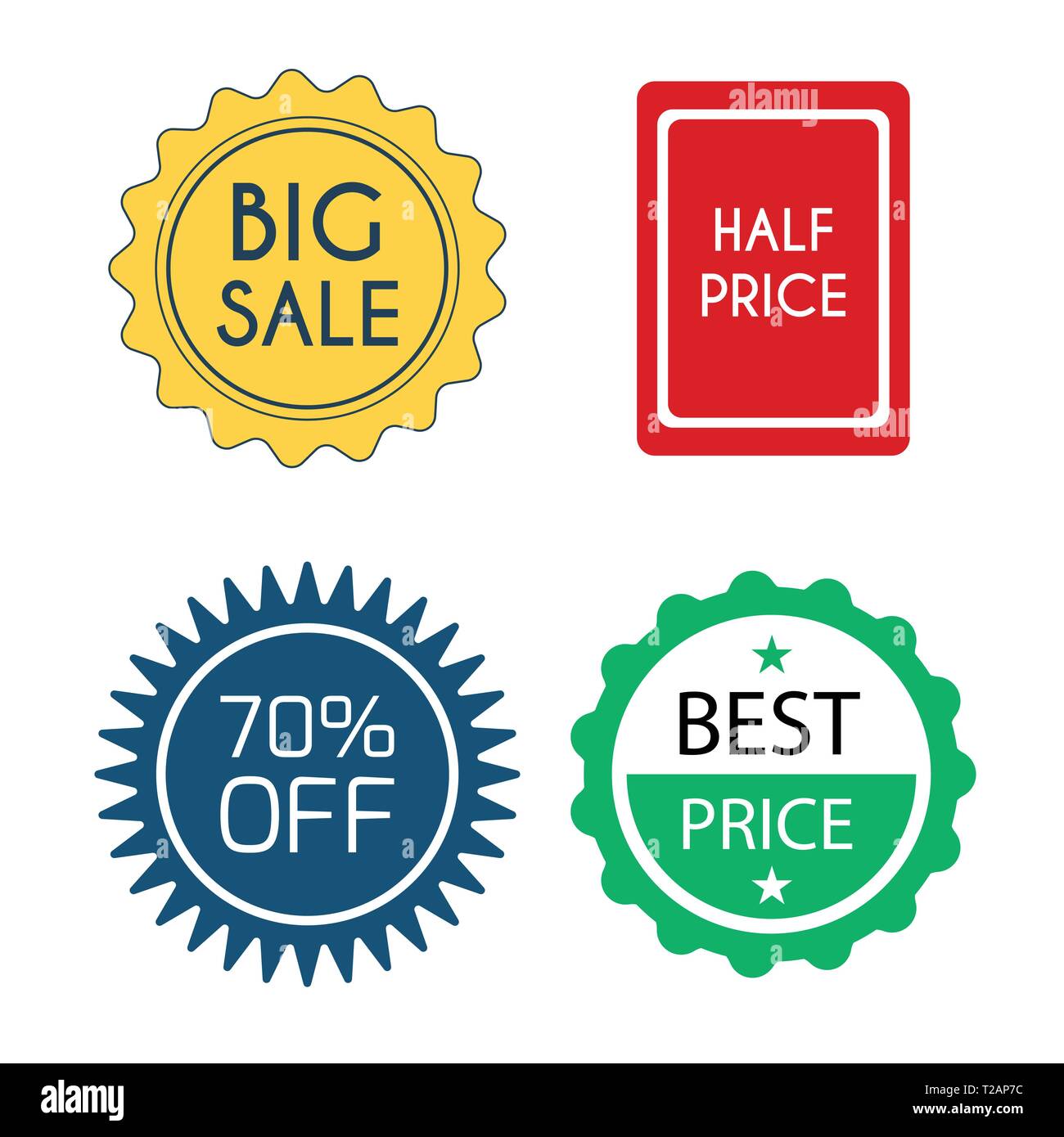 Sale stickers collection. Set of Promotional Vector Labels Stock Vector ...