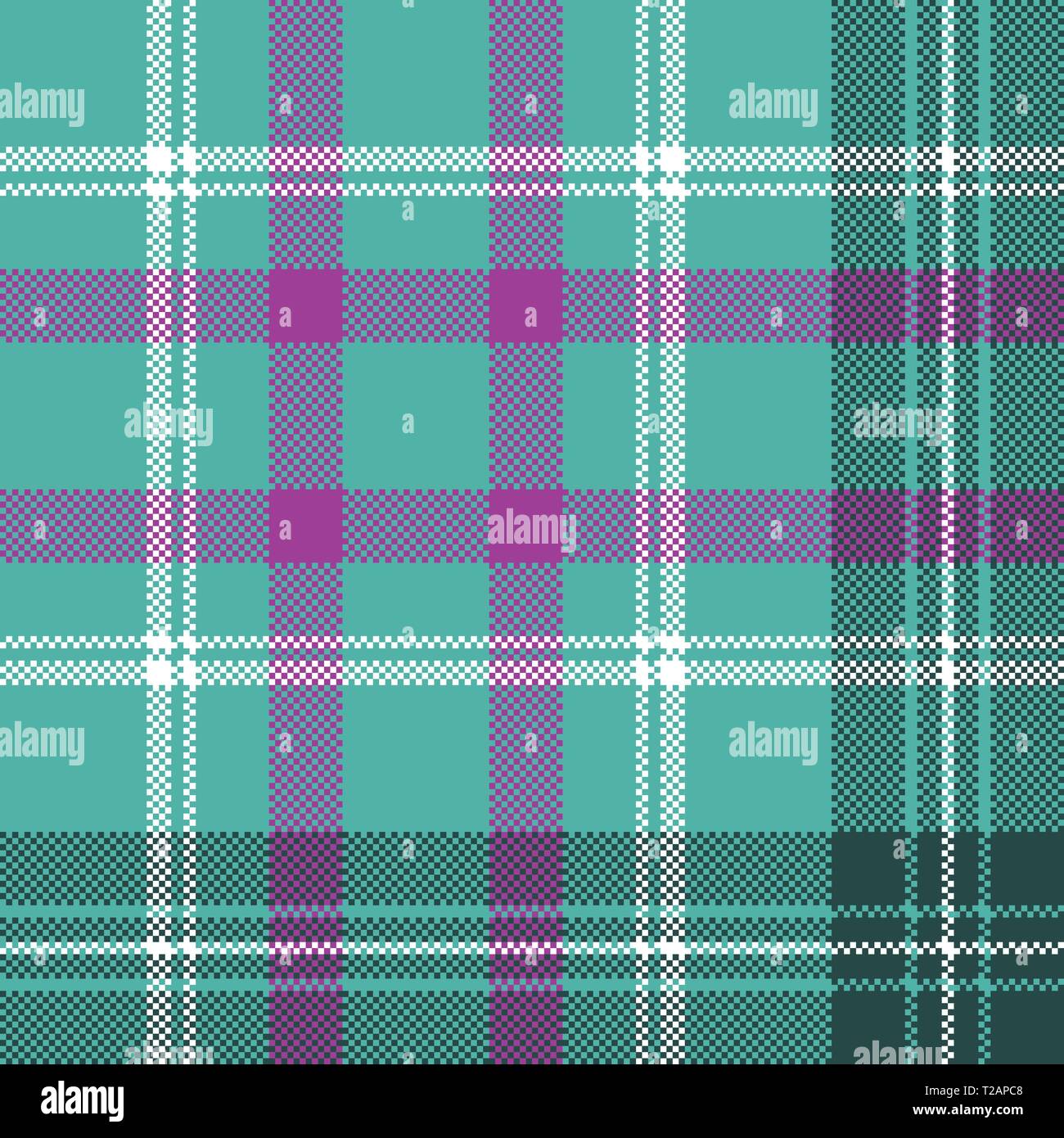 Blue tartan plaid seamless pattern. Vector illustration Stock Vector ...
