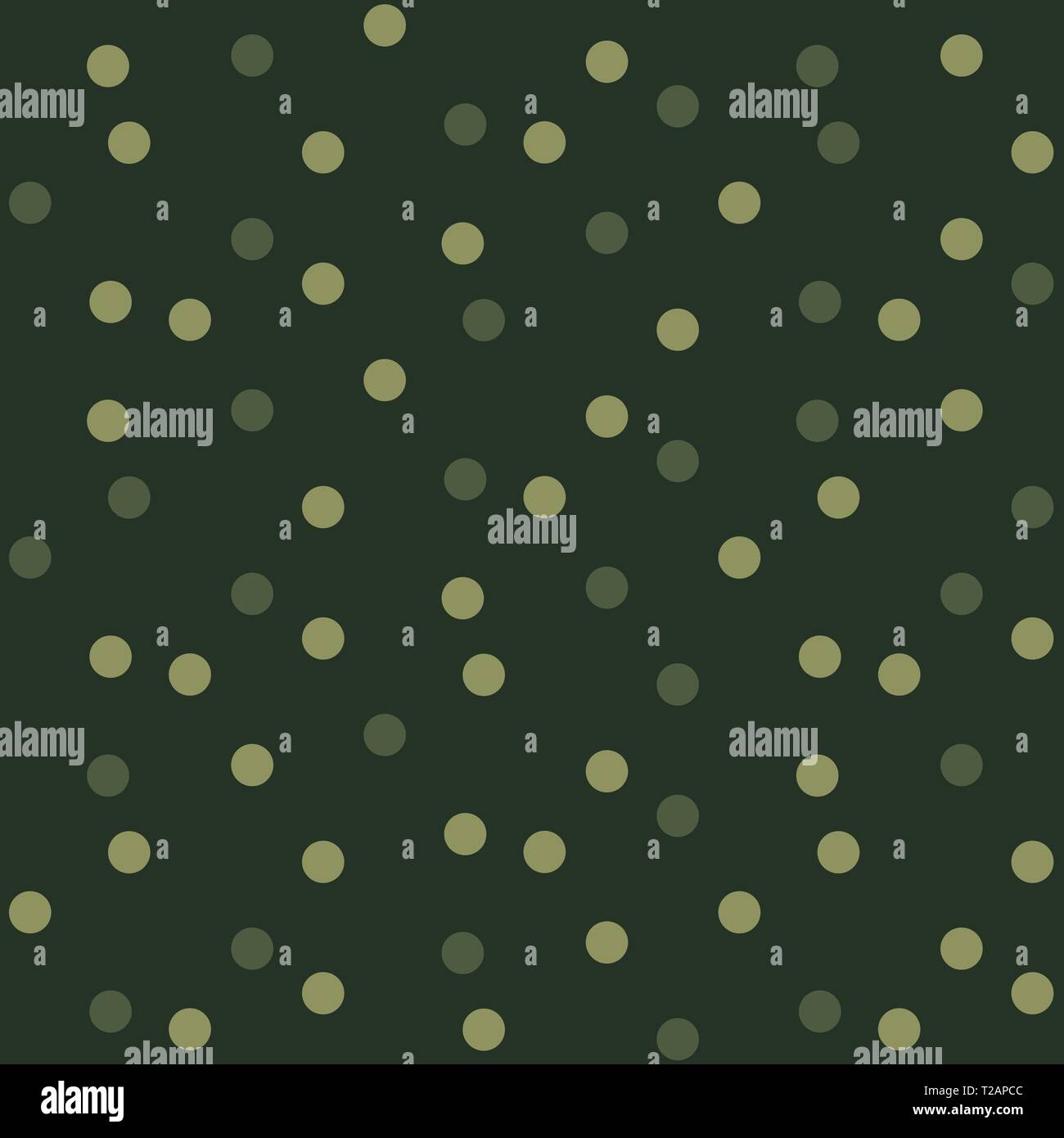 Camouflage dots background green seamless pattern. Vector illustration ...
