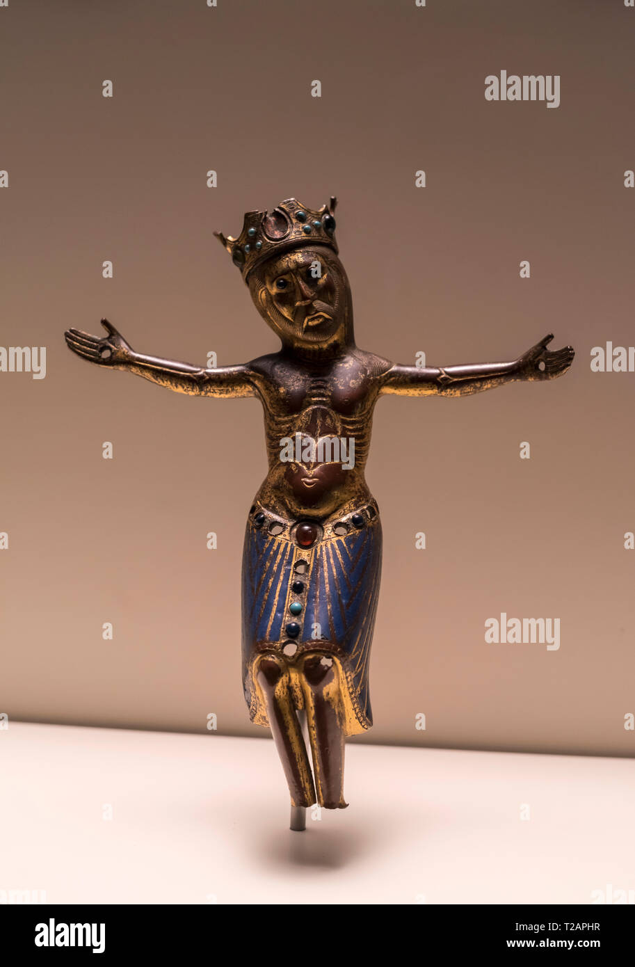 Romanesque christ 1200 1220 from limoges hi-res stock photography and ...