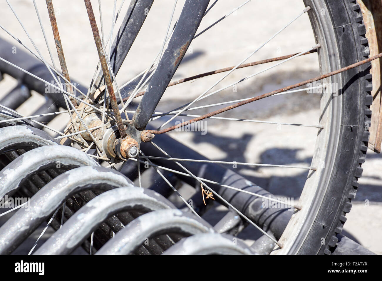 Bicycle wheel close up hi-res stock photography and images - Alamy