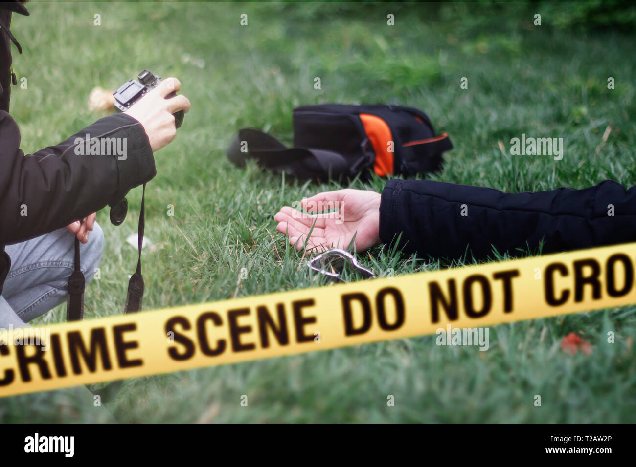 Photographing police hi-res stock photography and images - Alamy