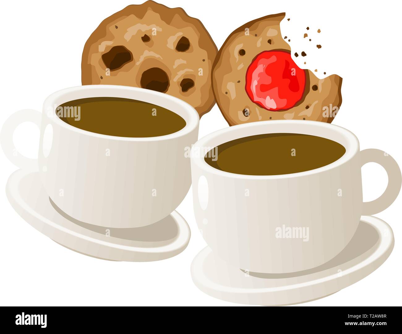 Cookie kawaii cartoon Cut Out Stock Images & Pictures - Alamy