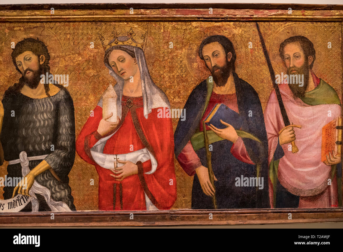 Gothic medieval art in the National Art Museum of Catalonia,Barcelona ...