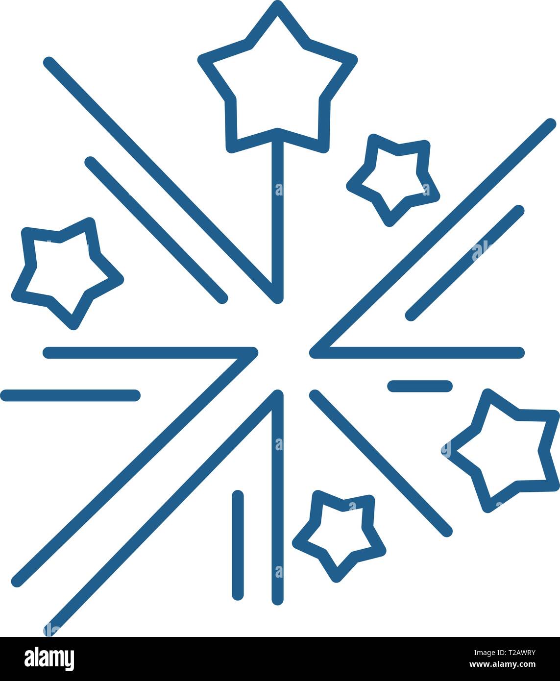 Flapper line icon concept. Flapper flat vector symbol, sign, outline ...