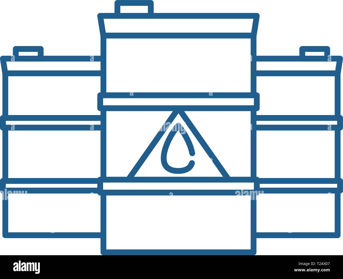 Fuel line icon concept. Fuel flat vector symbol, sign, outline ...