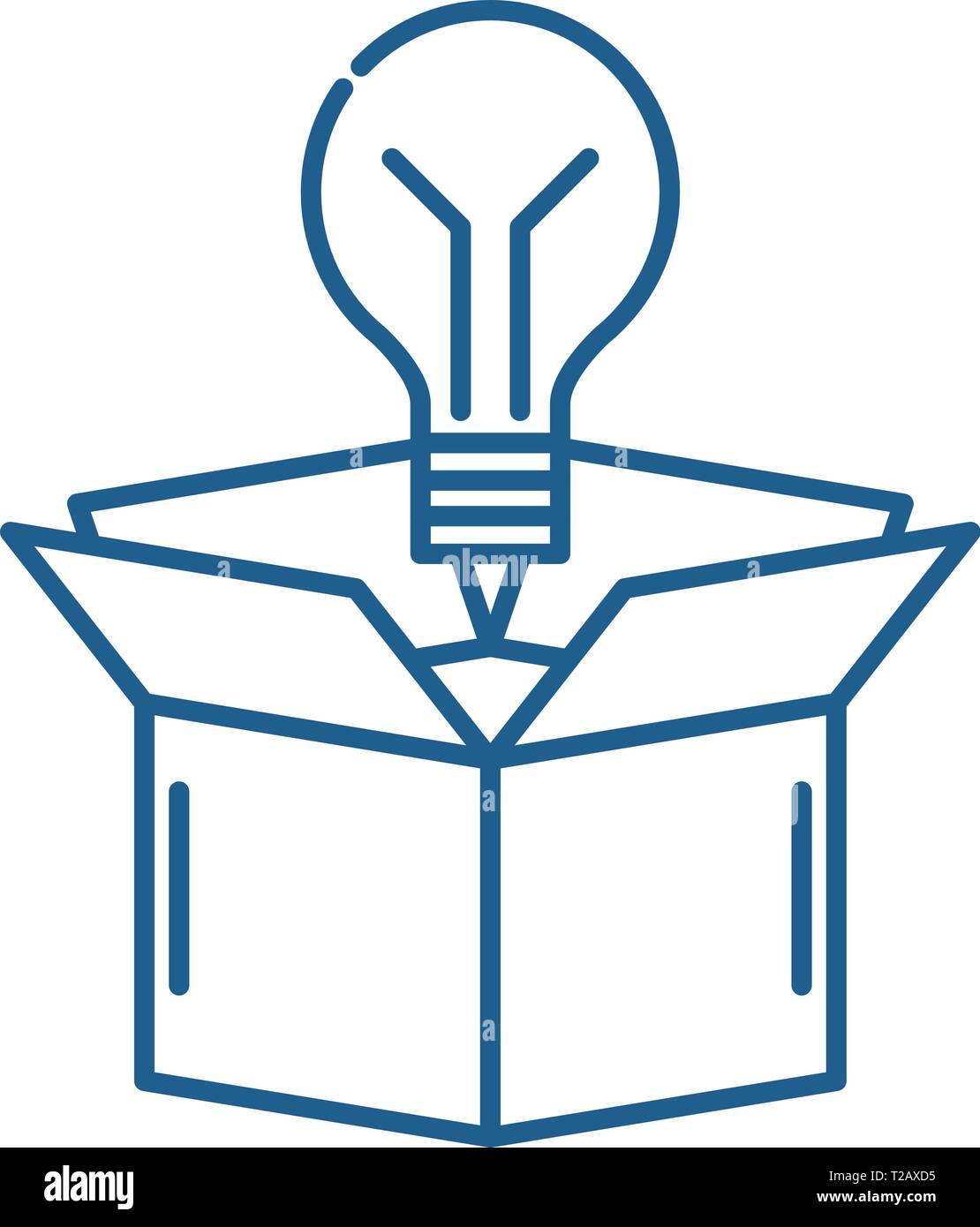 Great business ideas line icon concept. Great business ideas flat ...