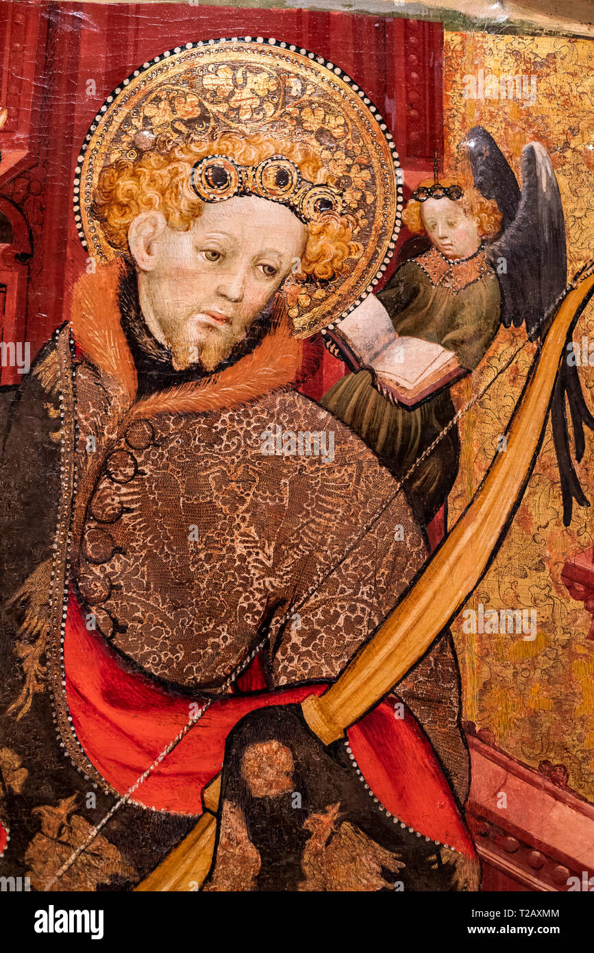 Gothic medieval art in the National Art Museum of Catalonia,Barcelona ...