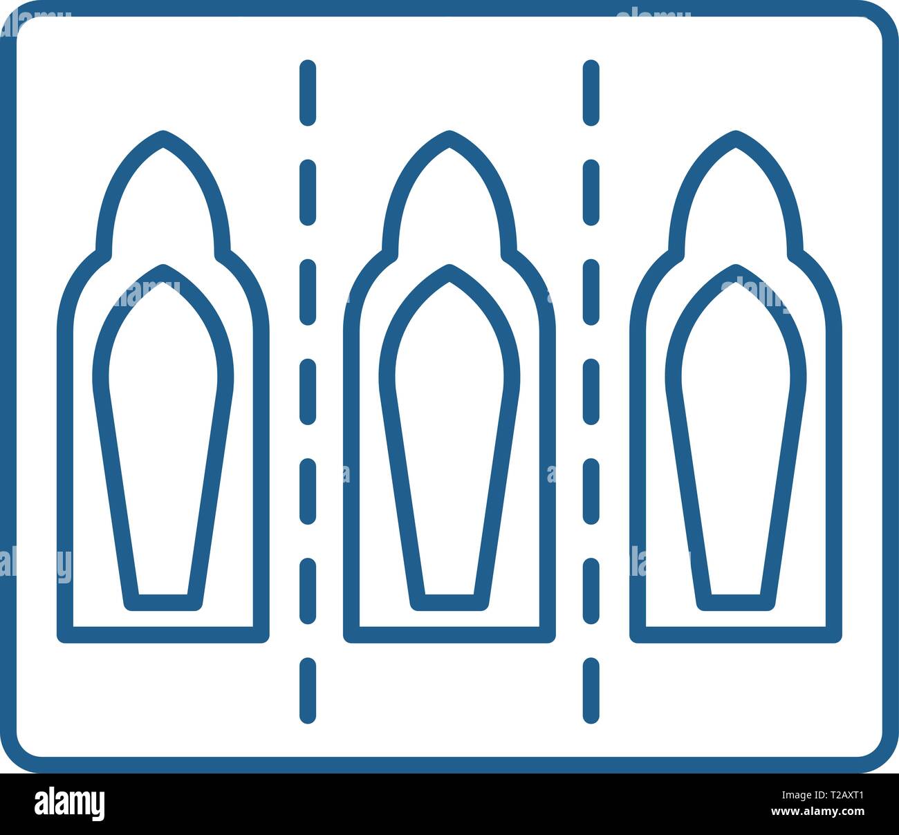 Injection capsules line icon concept. Injection capsules flat vector ...