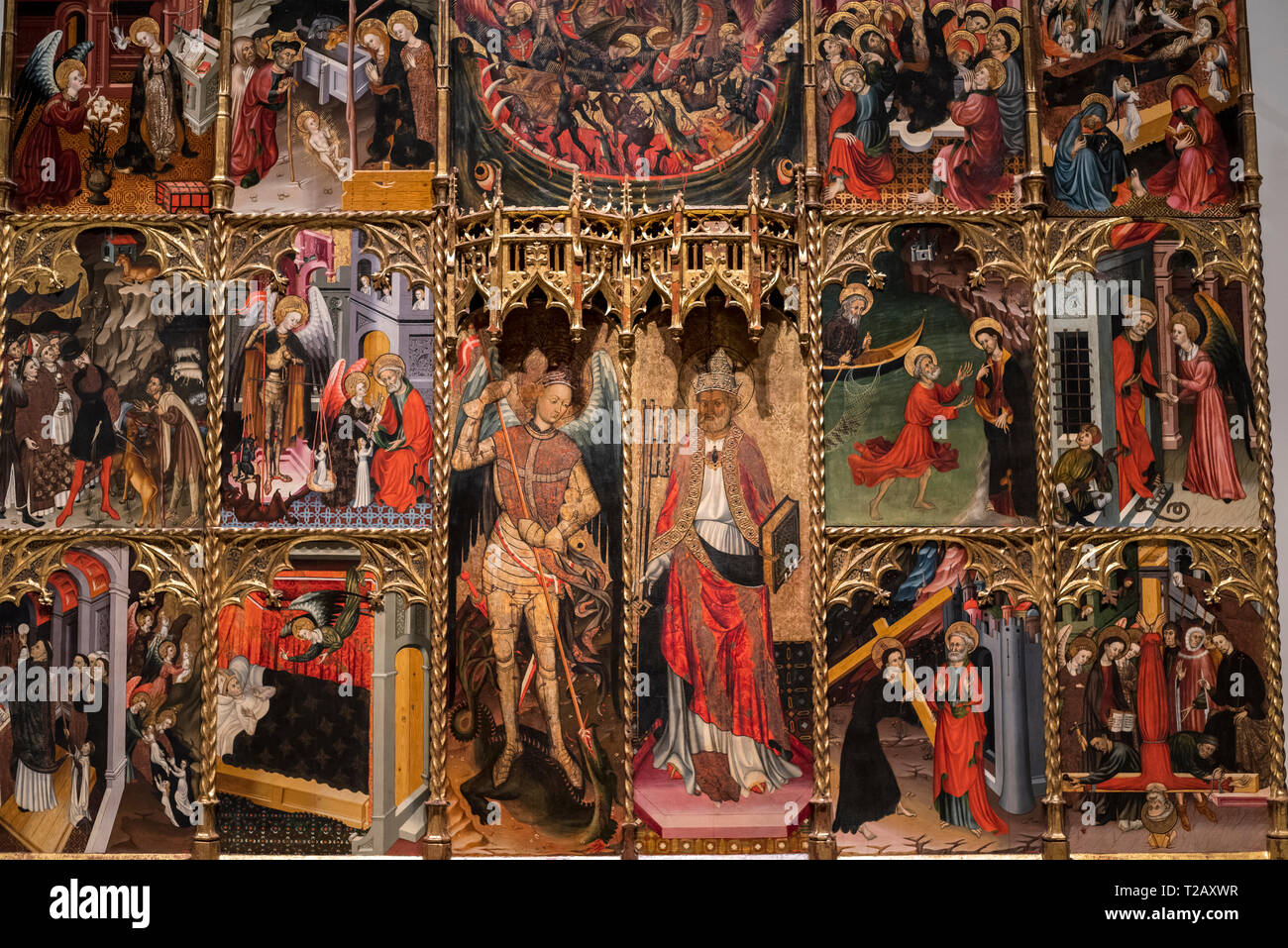 Gothic medieval art in the National Art Museum of Catalonia,Bernat ...