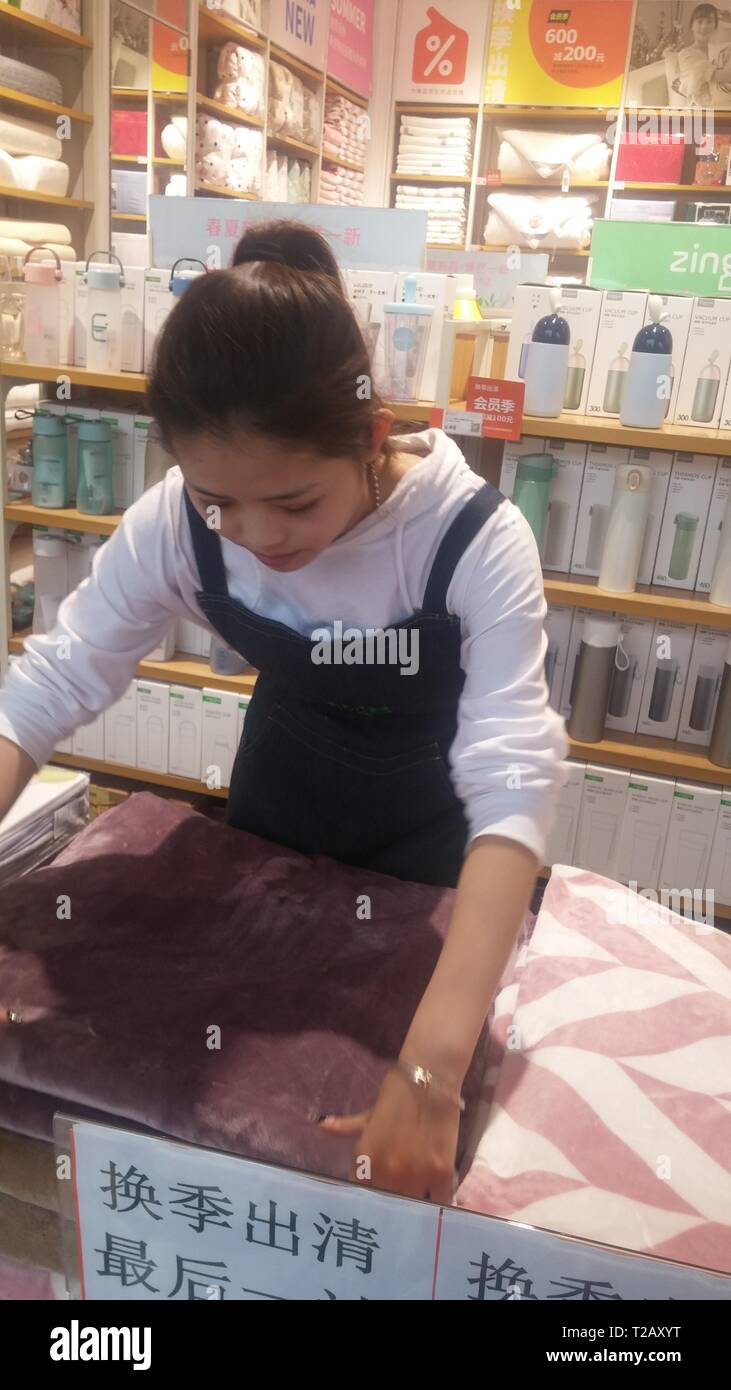 Shenzhen, China: female shoppers shop at the whitshing mall Stock Photo ...