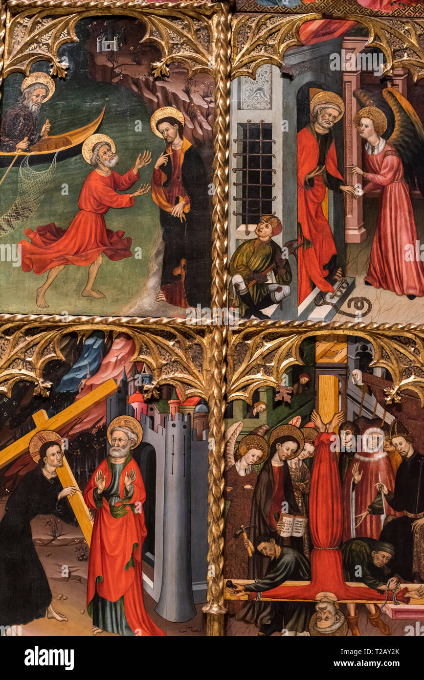 Gothic medieval art in the National Art Museum of Catalonia,Bernat ...