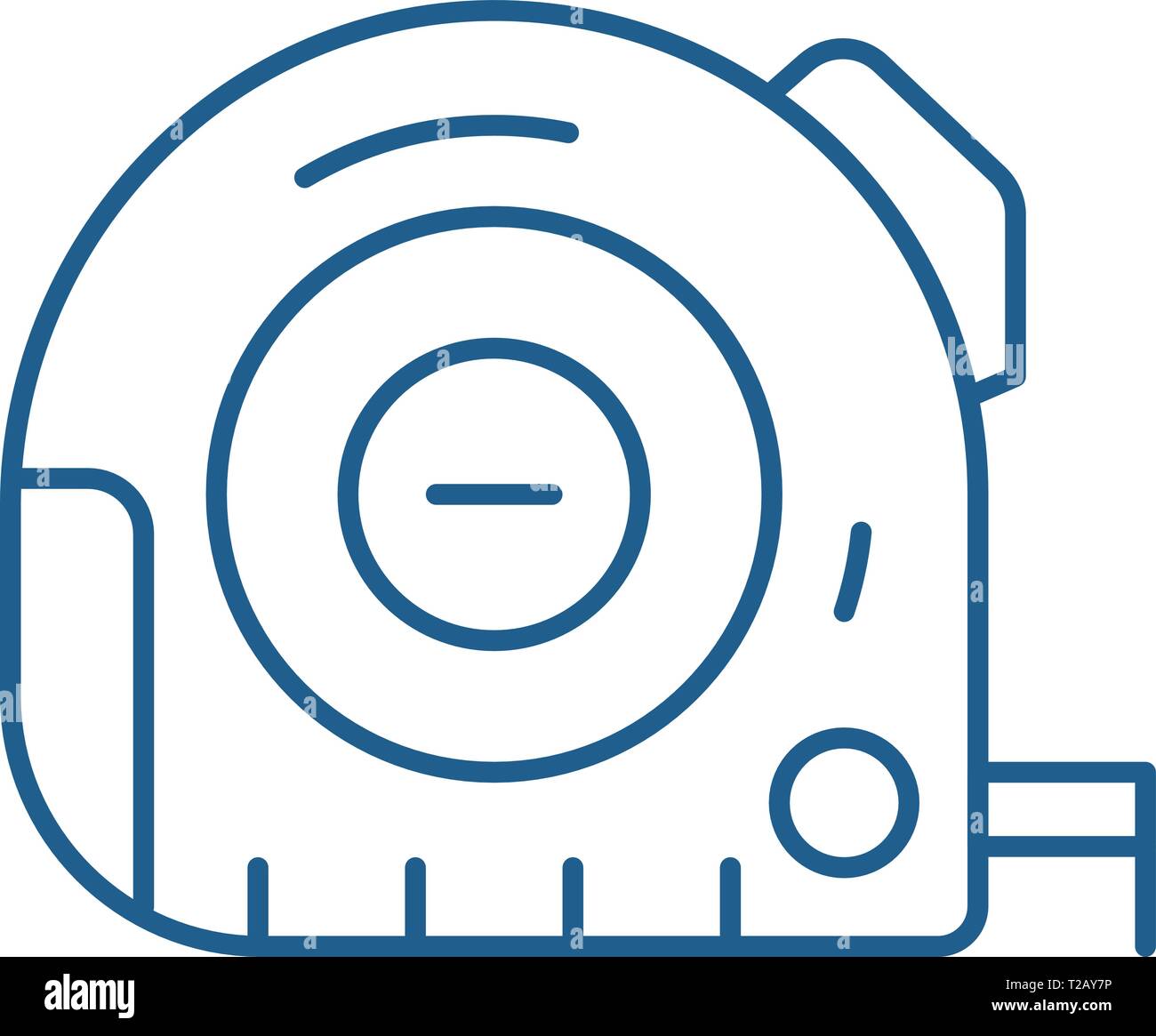 Measurement line icon concept. Measurement flat vector symbol, sign ...