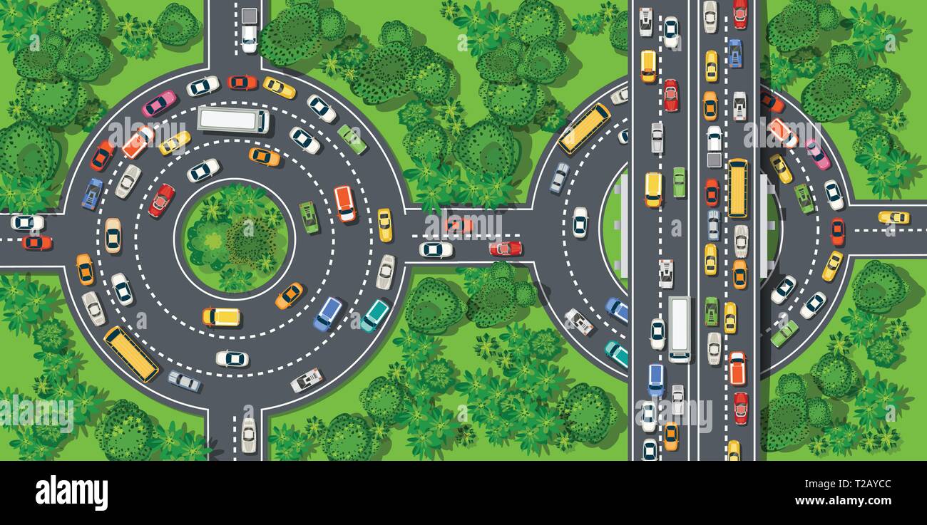 Aerial street people Stock Vector Images - Alamy