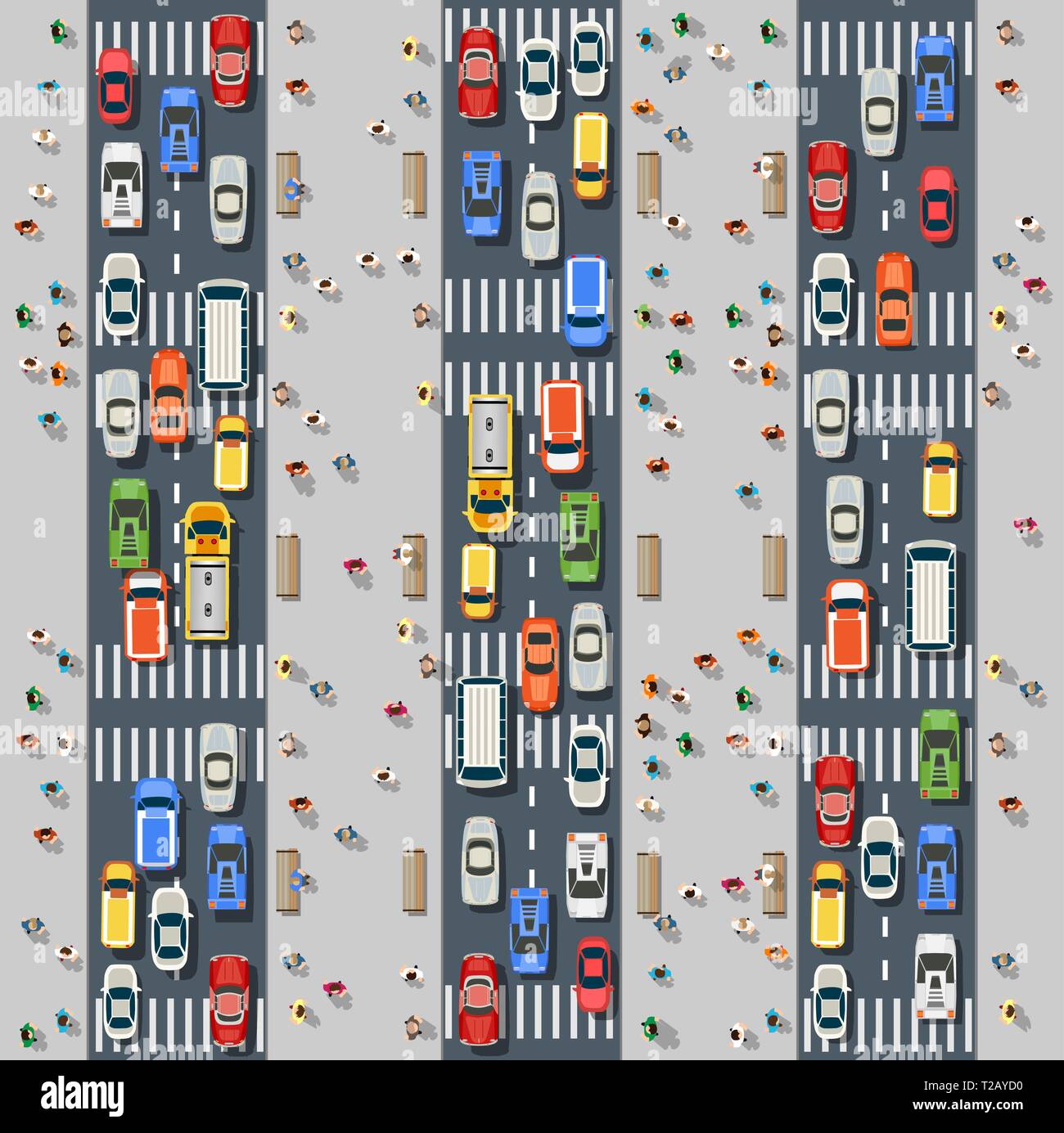 Aerial buses Stock Vector Images - Alamy