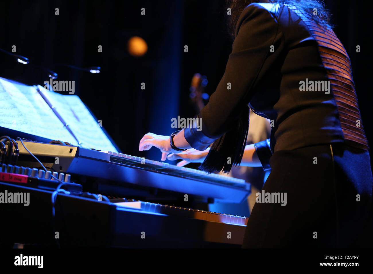 Person playing piano rock concert hi-res stock photography and images ...