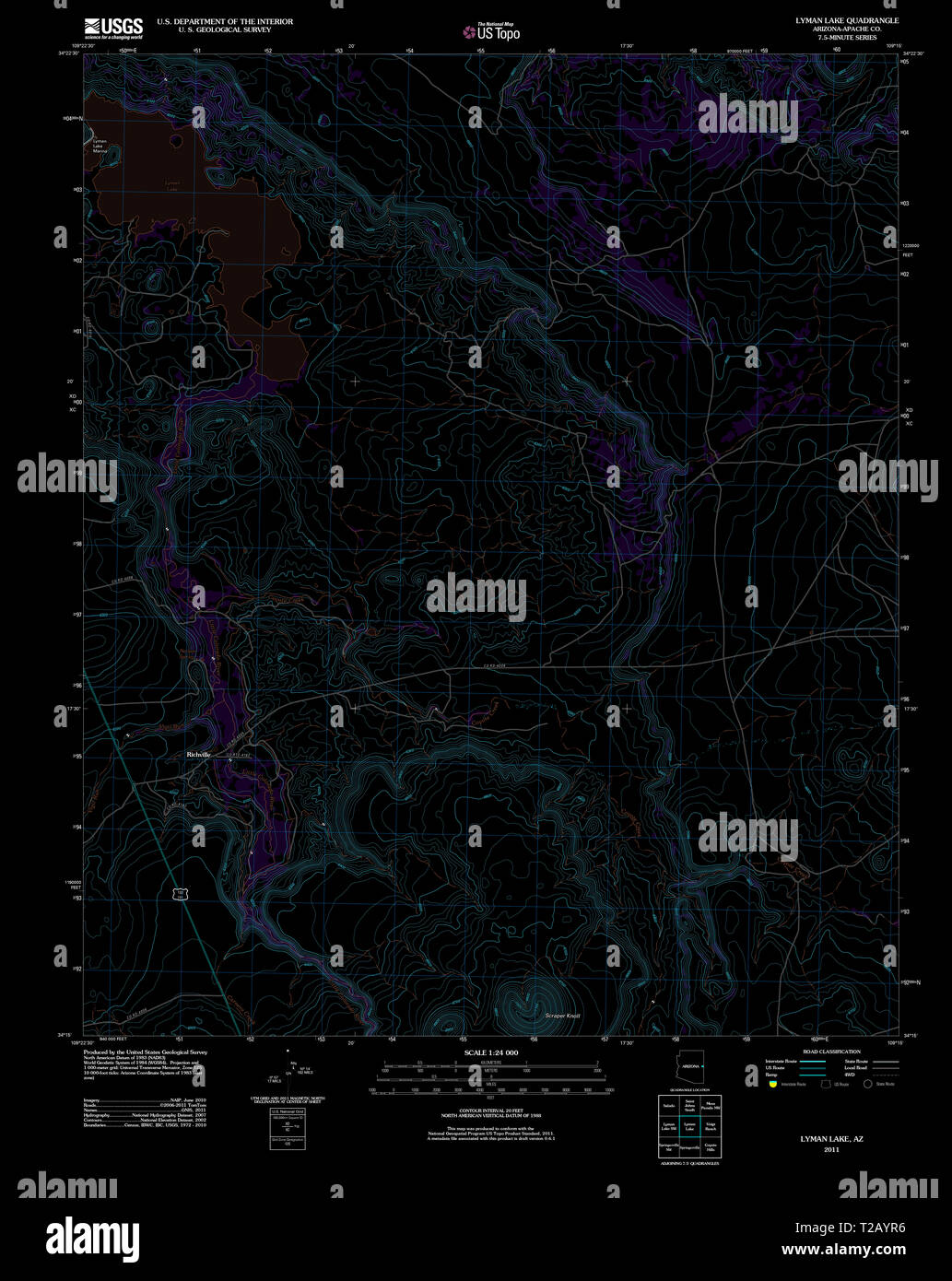Map of lyman hi-res stock photography and images - Alamy