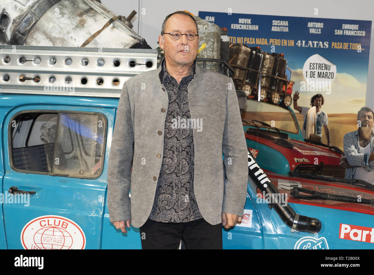 French actor Jean Reno attends the '4 Latas' premiere at Paz Cinema in ...
