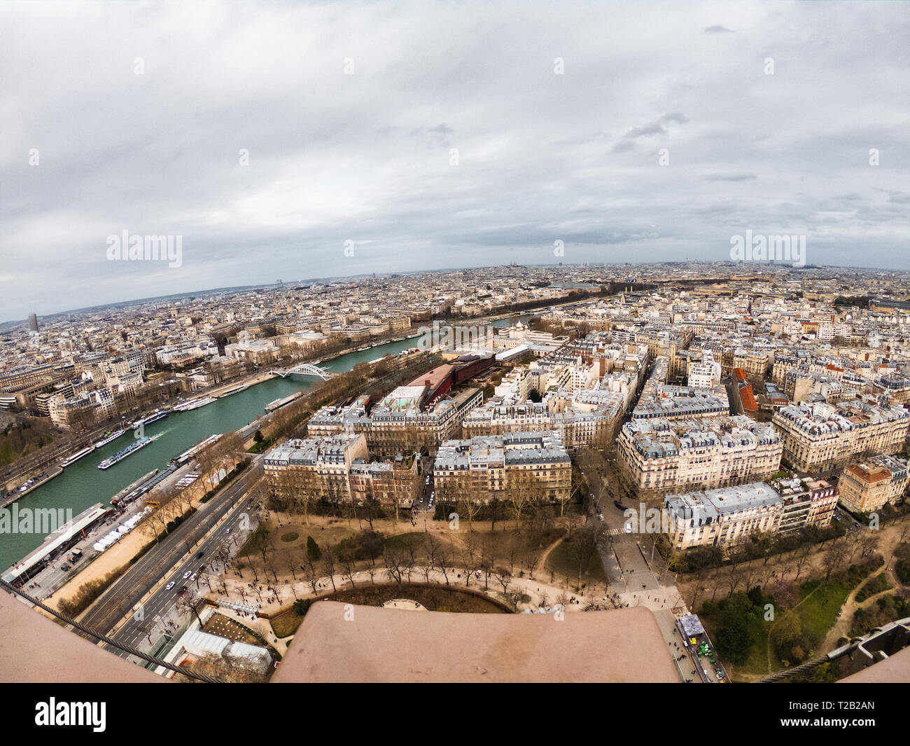 Aerial panorama view of Paris city, France, Europe Stock Photo - Alamy